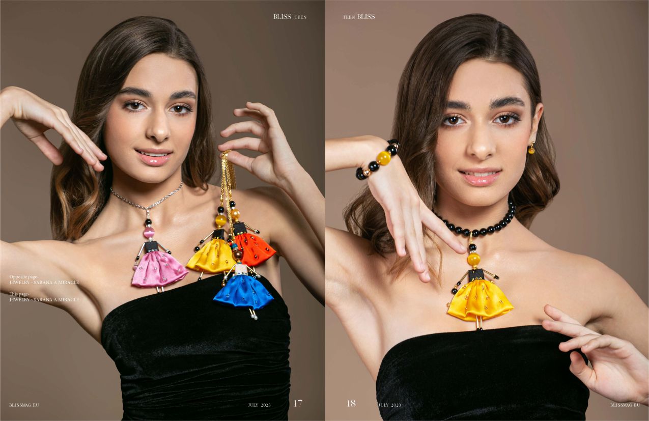 Jewelry Pendants 'Silk Touch' Enchant Italian Magazine BLISS